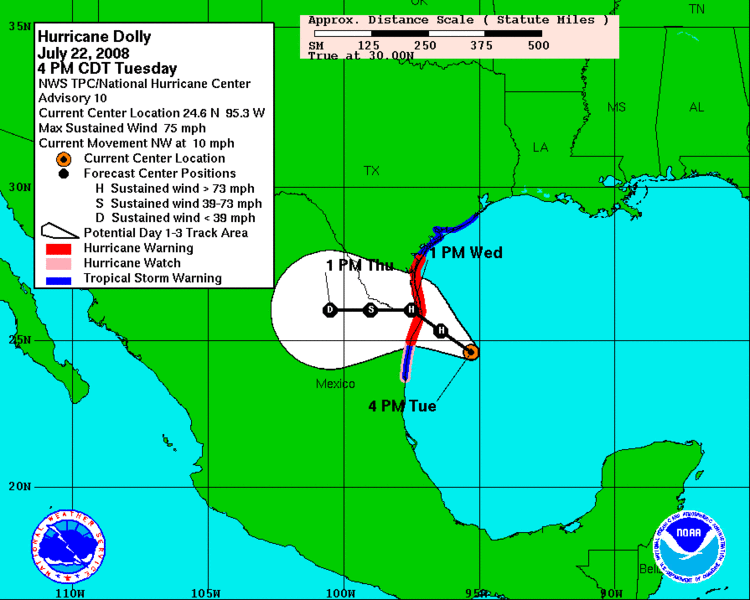 Tropical Storm Dolly Heads Toward Texas – Houston Public Media