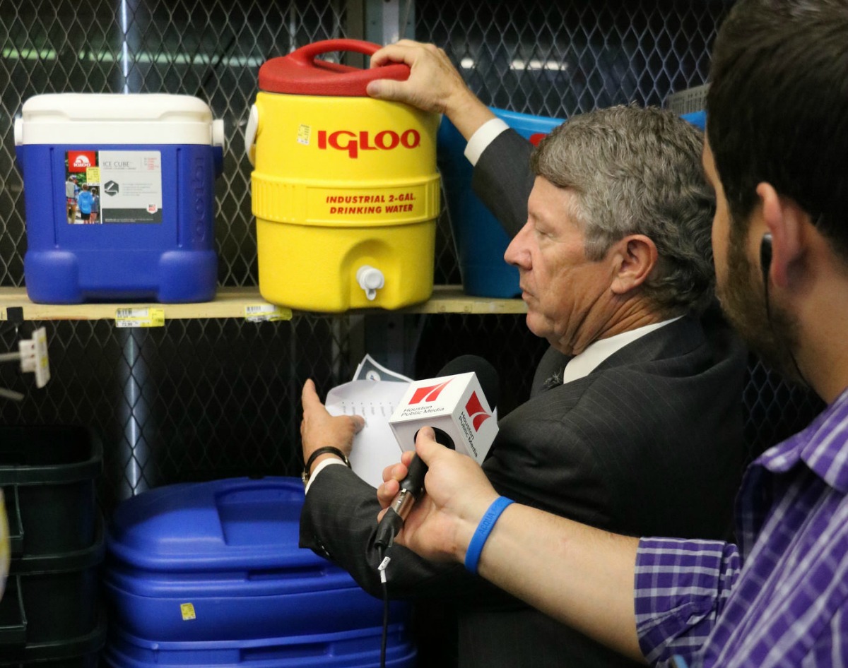 Shopping For A Hurricane Emergency Kit With Harris County Judge Ed ...