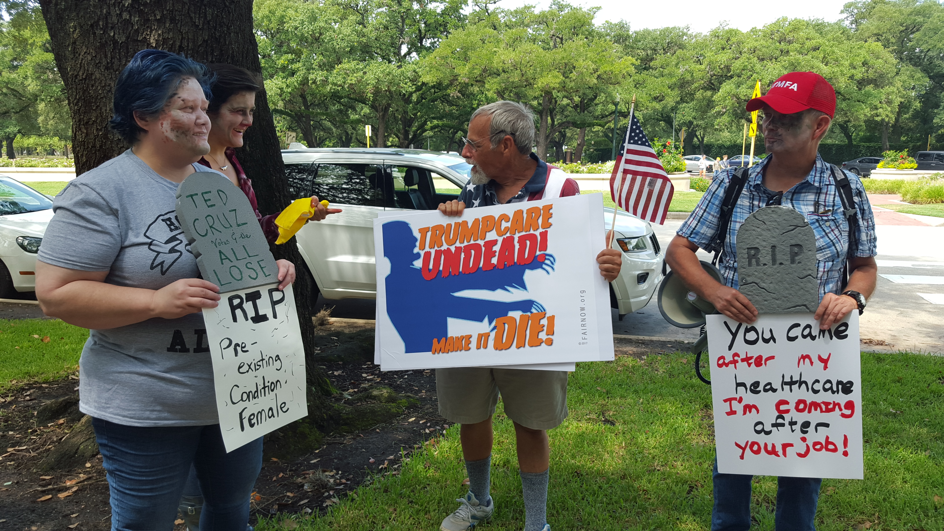Houston Protesters Stage “Zombie Walk” As They Appeal To Keep The ...