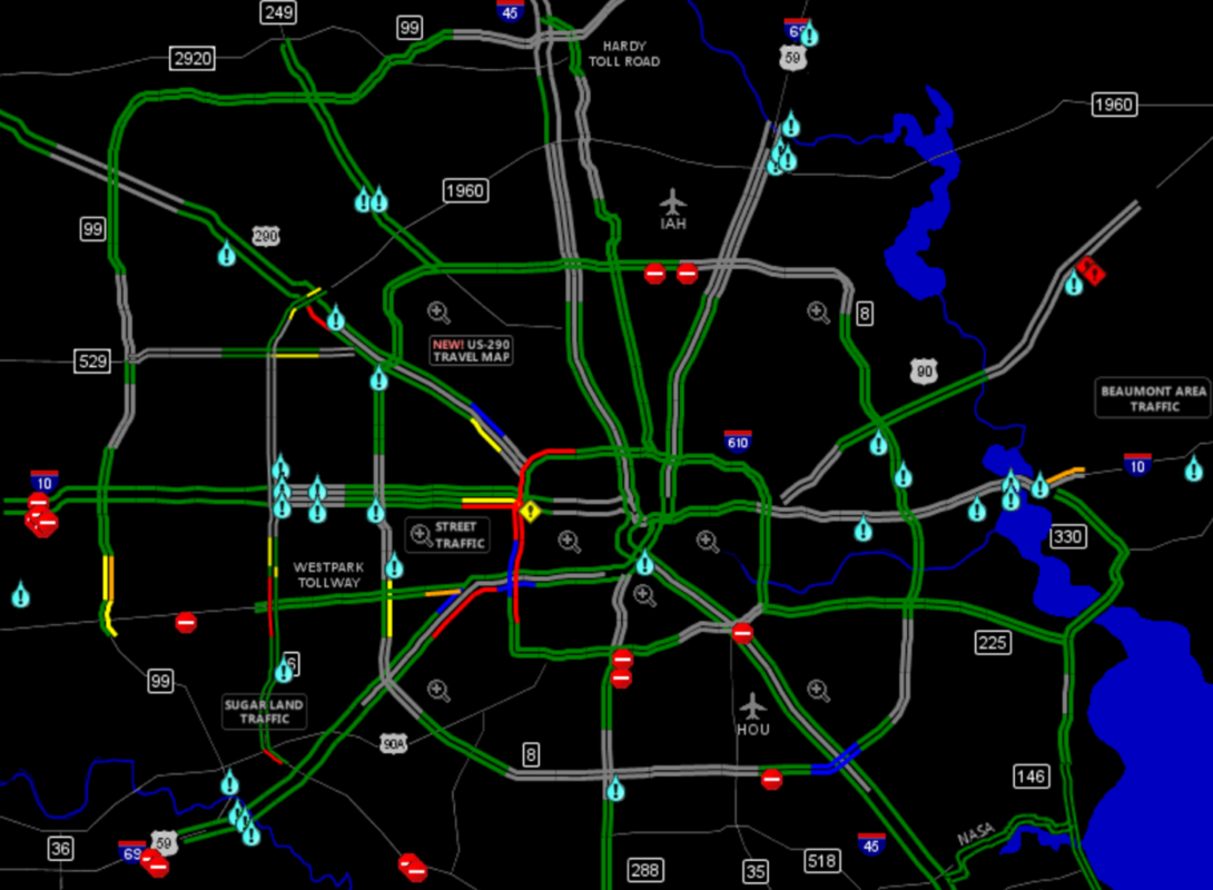 List Of Road Closures And Driving Conditions, Thursday – Houston Public ...