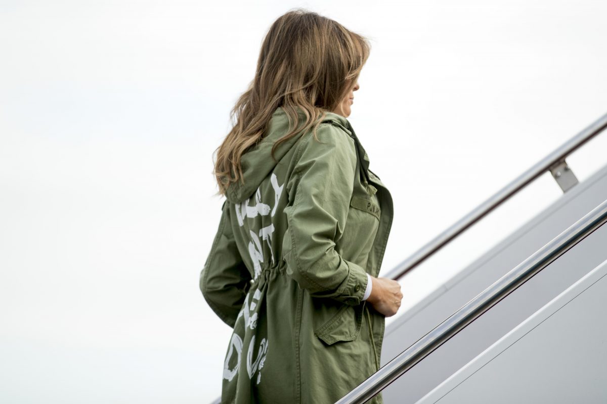 Melania Trump Dons ‘I Really Don’t Care, Do U?’ Jacket – Houston Public ...