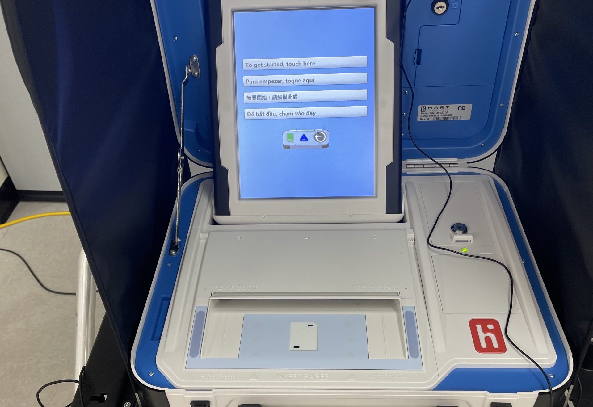 Harris County Unveils New Voting Machines With Paper Audit Trail ...