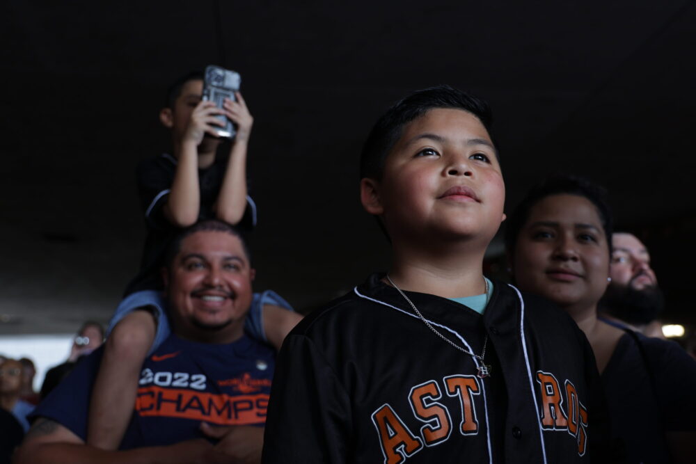 Large crowds line streets, celebrate 2022 Houston Astros World Series ...