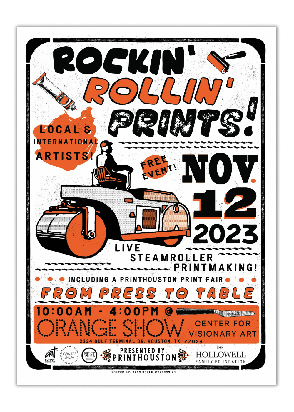 Learning the art of printmaking — using a steamroller – Houston Public ...
