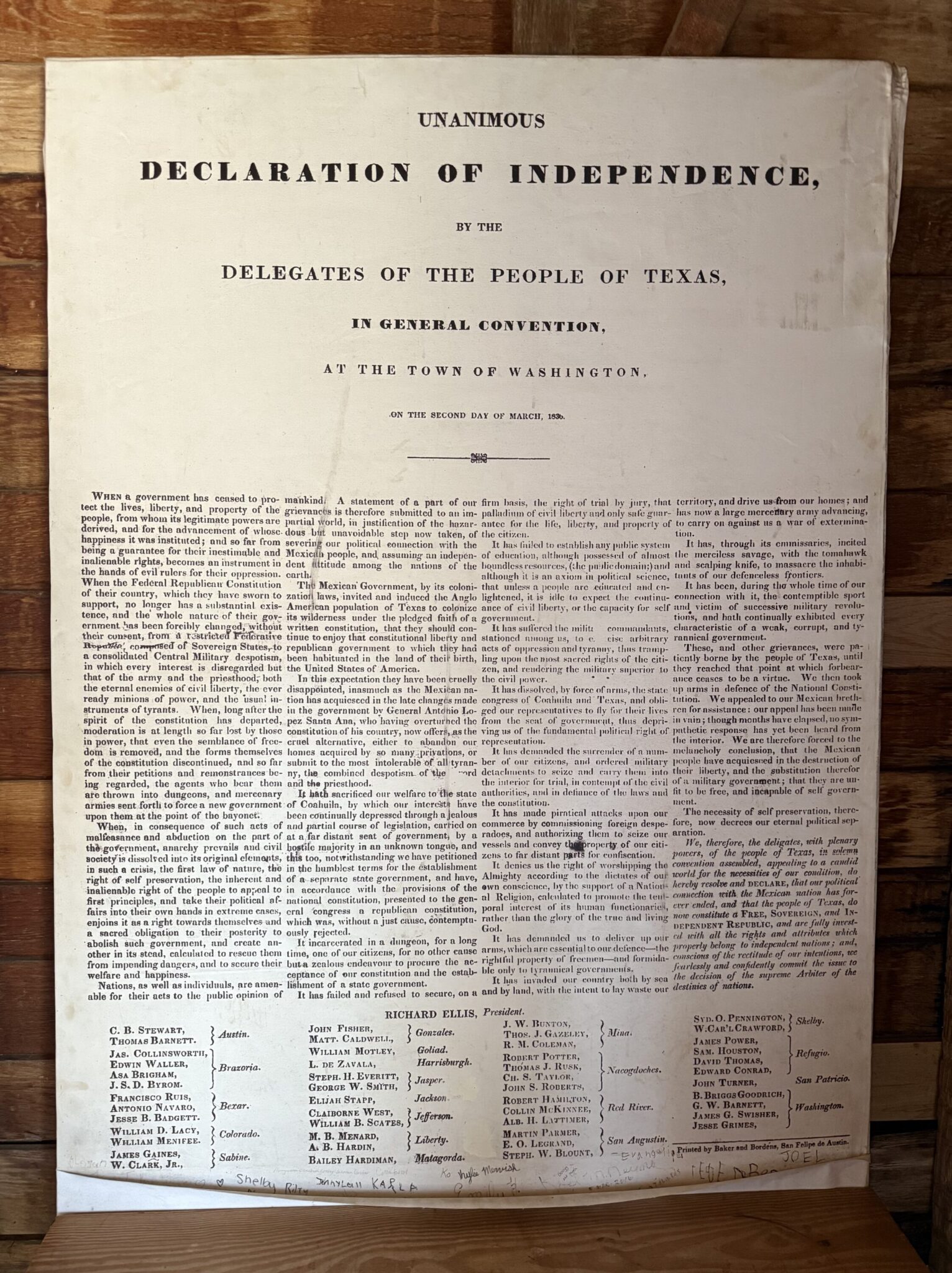 Texas declared independence 190 years ago. This town northwest of ...