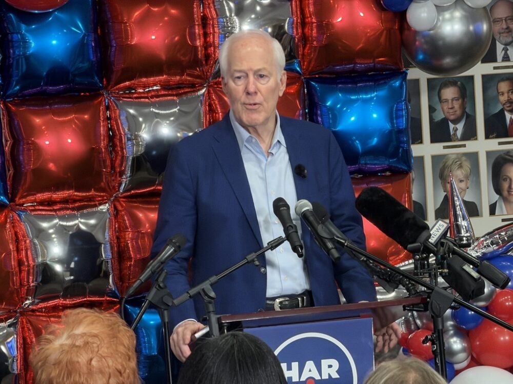 Cornyn, Paxton make dueling campaign stops in Houston area during GOP ...